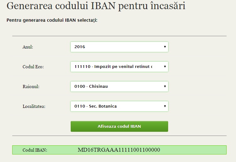 Noile coduri IBAN pentru transferurile la bugetul național pot fi generate pe site-ul ...